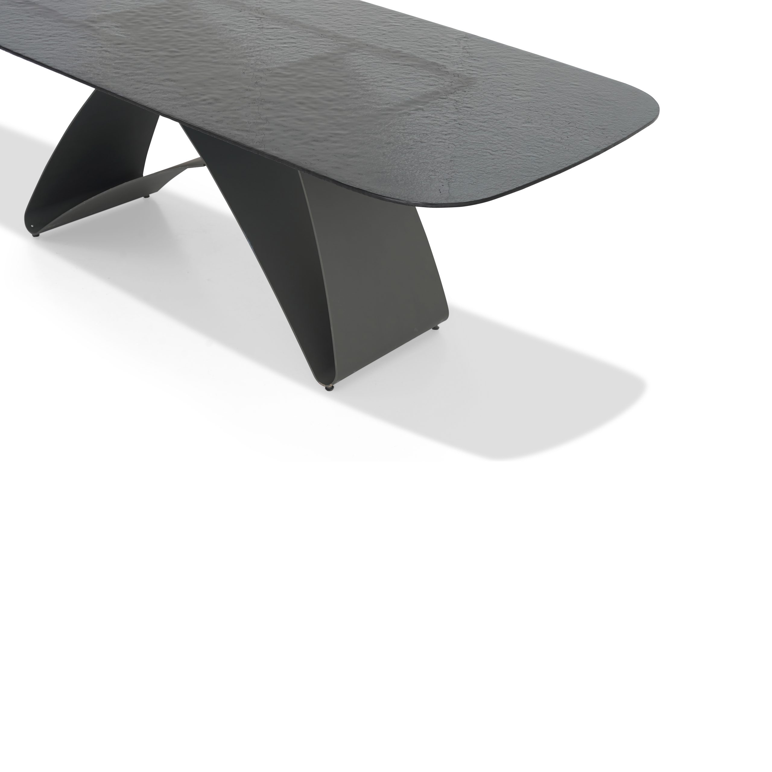 Fiesta Crackled glass Dining Table - Daze Iraq